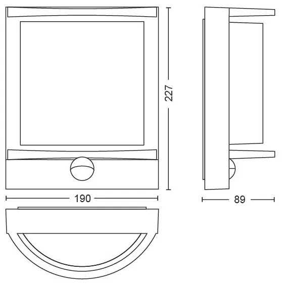 Philips 17392/93/P0 - LED Venkovní nástěnné svítidlo SAMONDRA LED/12W IP44