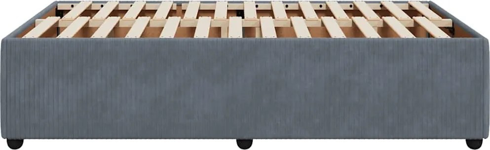 Rám postele bez matrace tmavě šedá 120 x 200 cm samet 3285001