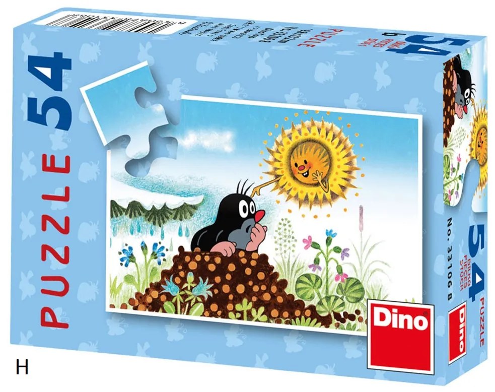 Dino Papírové puzzle Krteček 54 dílků