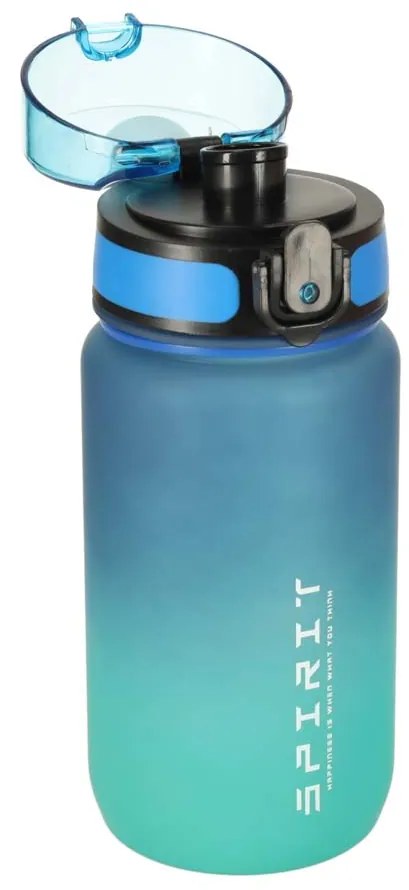 Creative Corner Láhev na vodu bidon s brčkem sportovní 600ml modrozelená