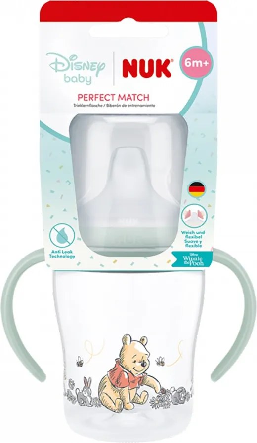 Kojenecká láhev NUK Perfect Match na učení DISNEY Medvídek Pú Winnie 150 ml
