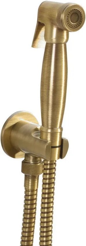 Reitano Rubinetteria Reitano Rubinetteria, Bidetová sprcha retro s hadicí a držákem sprchy s vyústěním, bronz, 9106