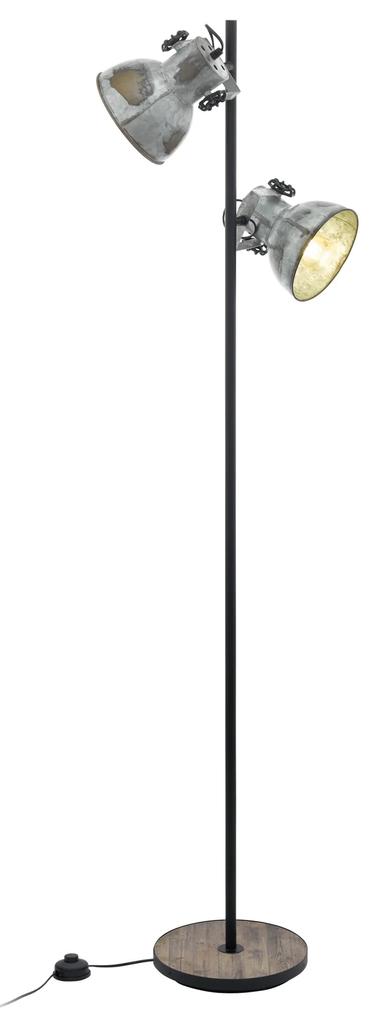 Eglo BARNSTAPLE LED stojací lampa, 158 cm, 2 × 40 W