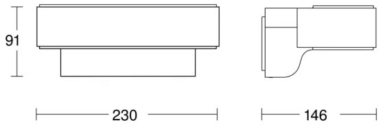 Steinel 079307- LED Venkovní nástěnné svítidlo L810C LED/9,8W/230V IP44 antracit