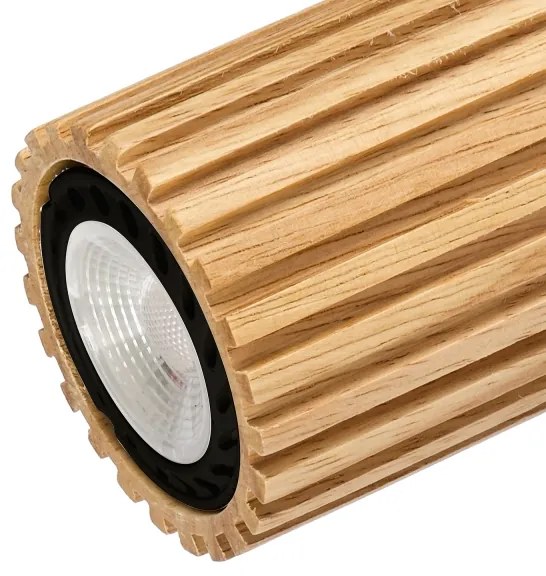 Brilagi - Bodové svítidlo MODERN WOOD 4xGU10/8W/230V dřevo/černá