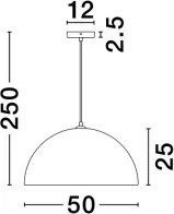 Závěsné svítidlo NOVA LUCE STARLA E27 1x12W 9002666 bez žárovky