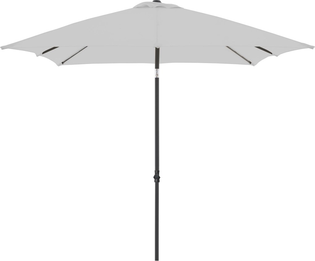 Derby BASIC PUSH UP zahradní slunečník 210 x 210 cm světle šedá