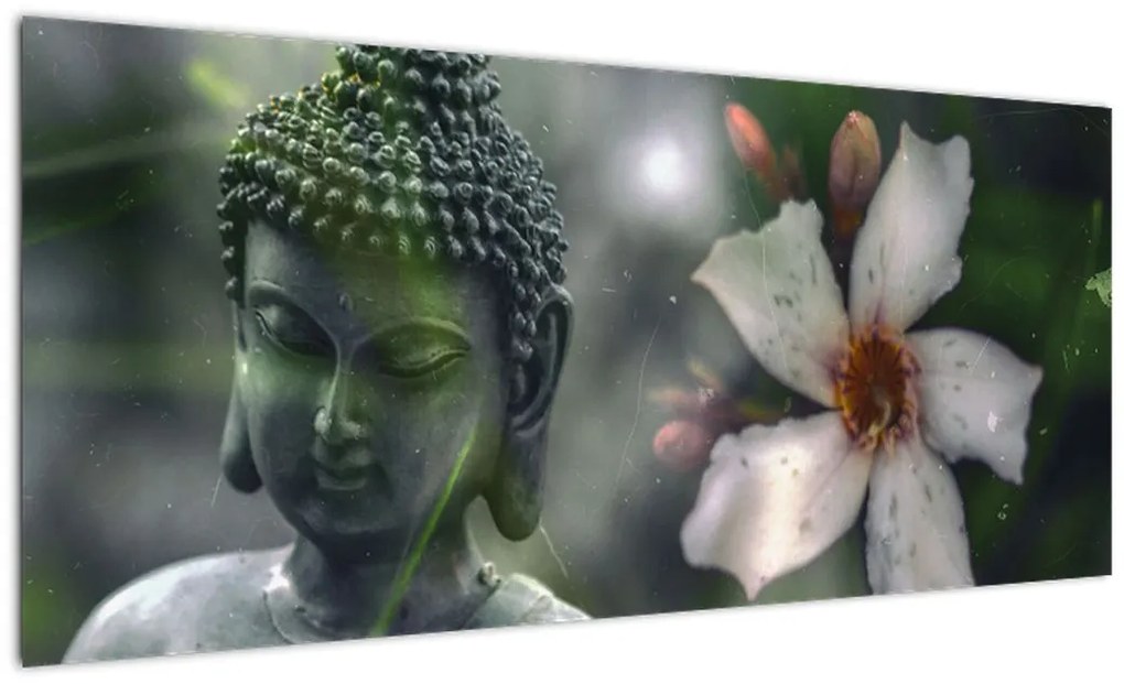 Abstraktní obraz - Buddha (100x40cm)
