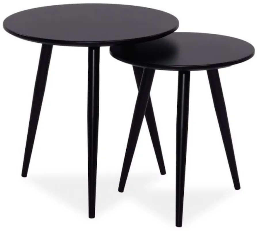 Set konferenčních stolků CLEO, 50x50x50, černá