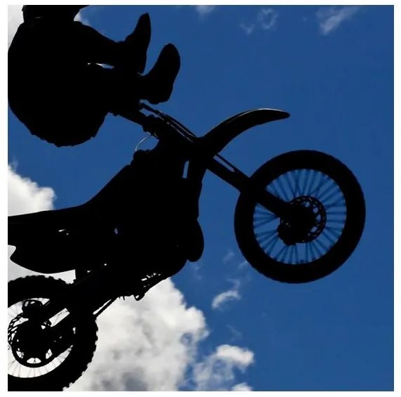 Obraz akrobata na motorce (30x30 cm), 40 dalších rozměrů