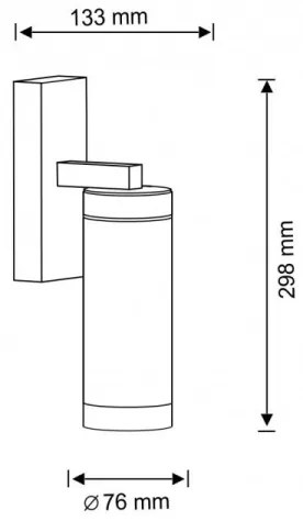 Venkovní nástěnné svítidlo SPECTRA 1xE27/10W/230V IP44