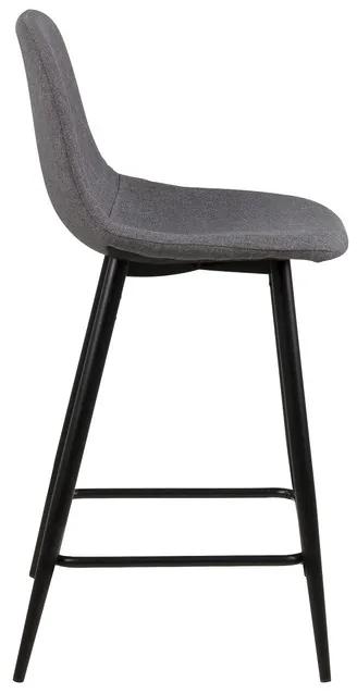 Designová barová židle Alphonsus světlešedá