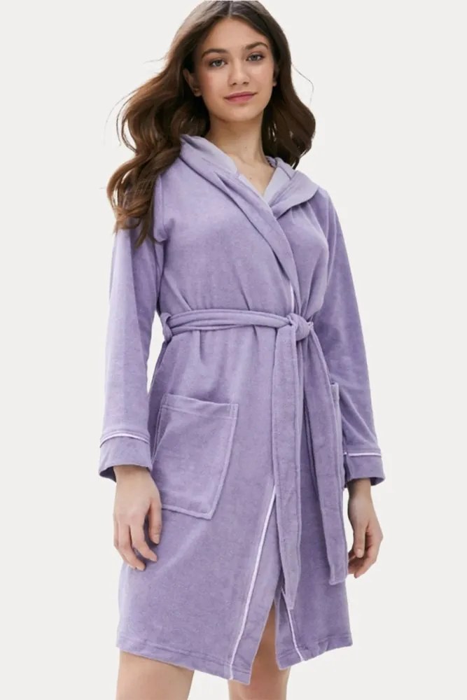 Dámský krátký župan LUISA L Fialová / Šeřík