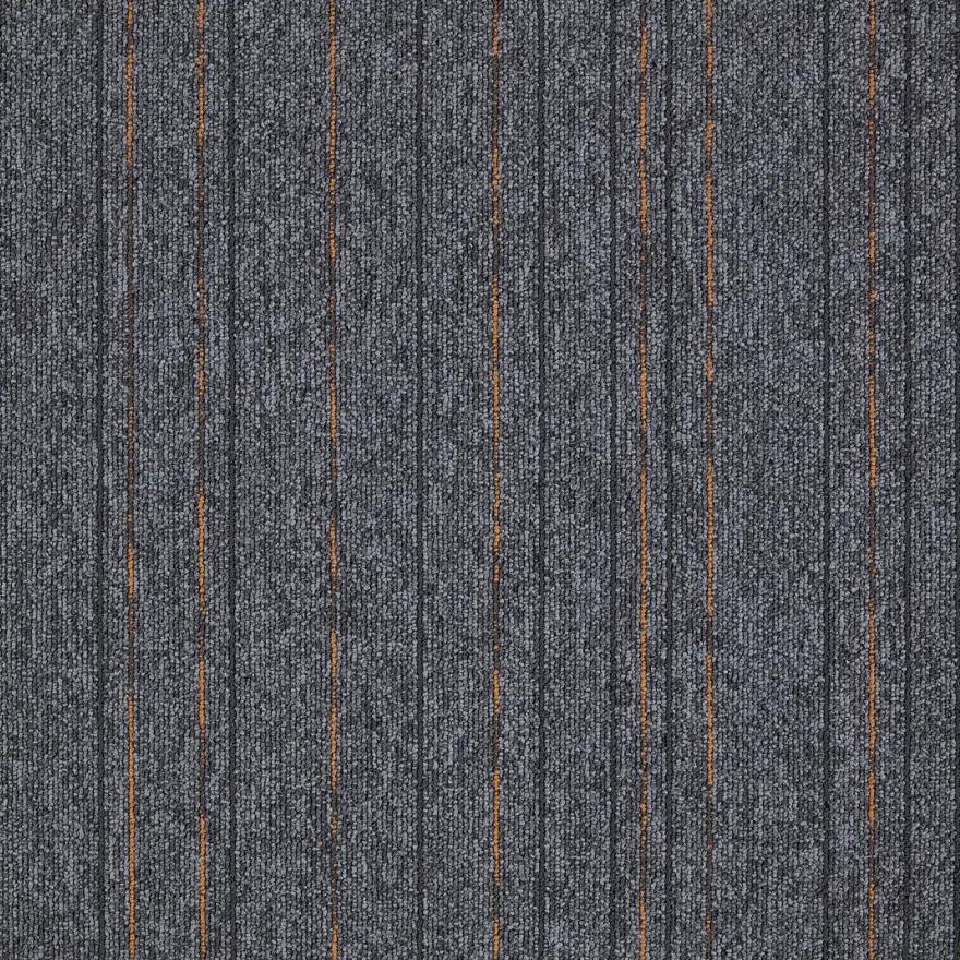 Kobercové čtverce Modulyss First Straightline 967 - šedá/oranžová - 50x50 cm