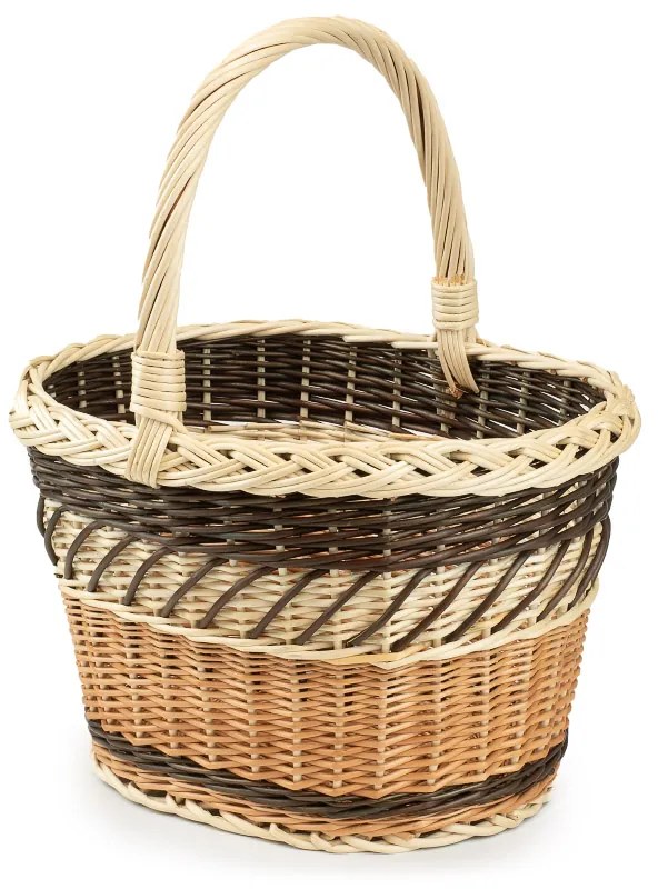 Nákupní koš proutěný Pige II. š.37 x hl.30 x v.25 / 43(cm)