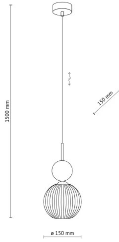 Lustr na lanku SOPHIA 1xE14/10W/230V černá/zelená/kouřová béžová
