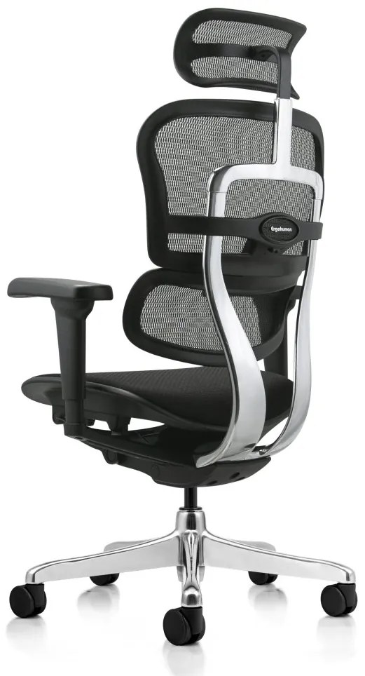 Office Pro Kancelářská ergonomická židle SIRIUS NEO – opěrák síť, čalouněný sedák, černá