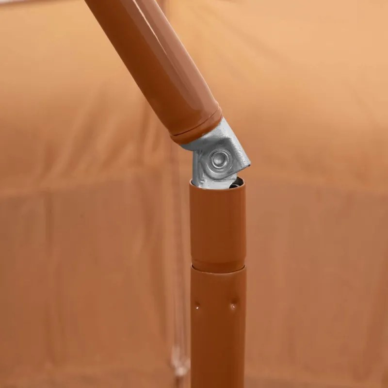 Zahradní slunečník 135 cm SPRINGOS HAVAJ BU0023 hnědý