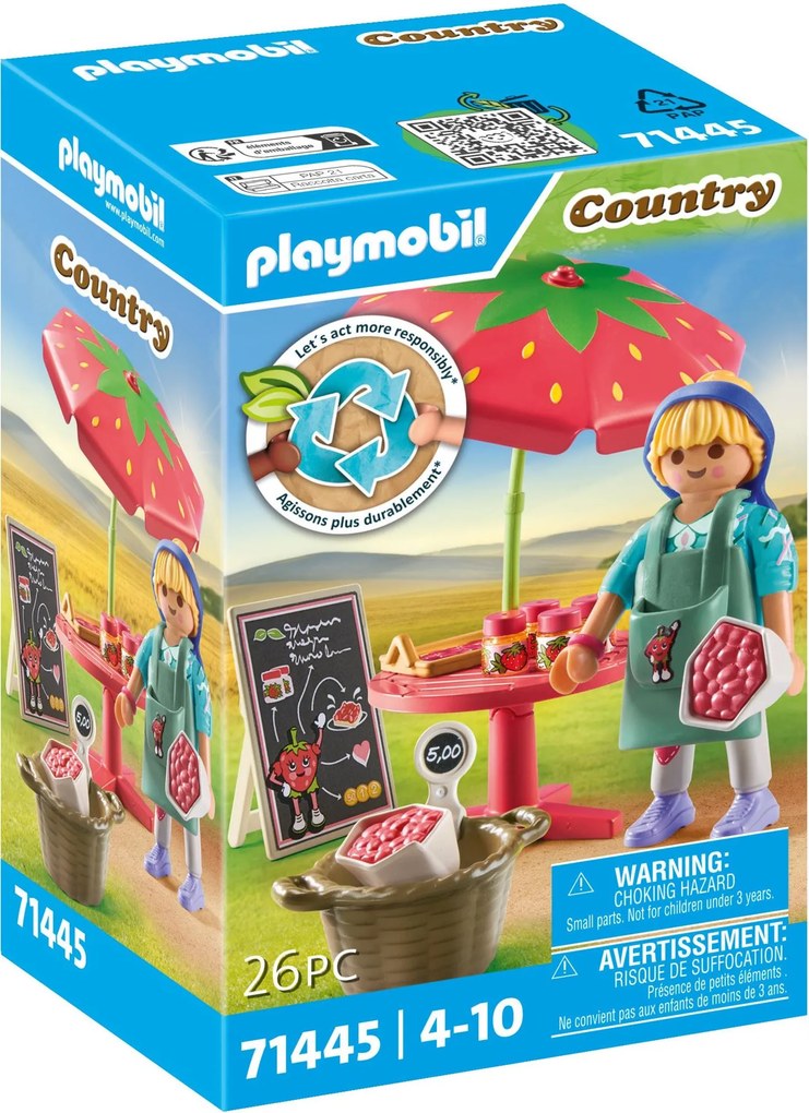 Set figurek a příslušenství playmobil 71445 stánek s marmeládou