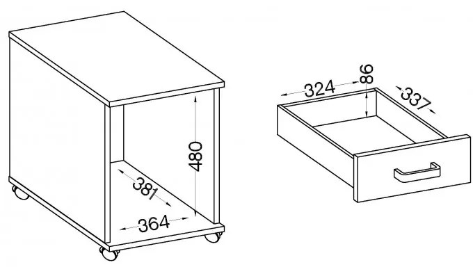 Falco Kontejner Matylda 201 dub artisan