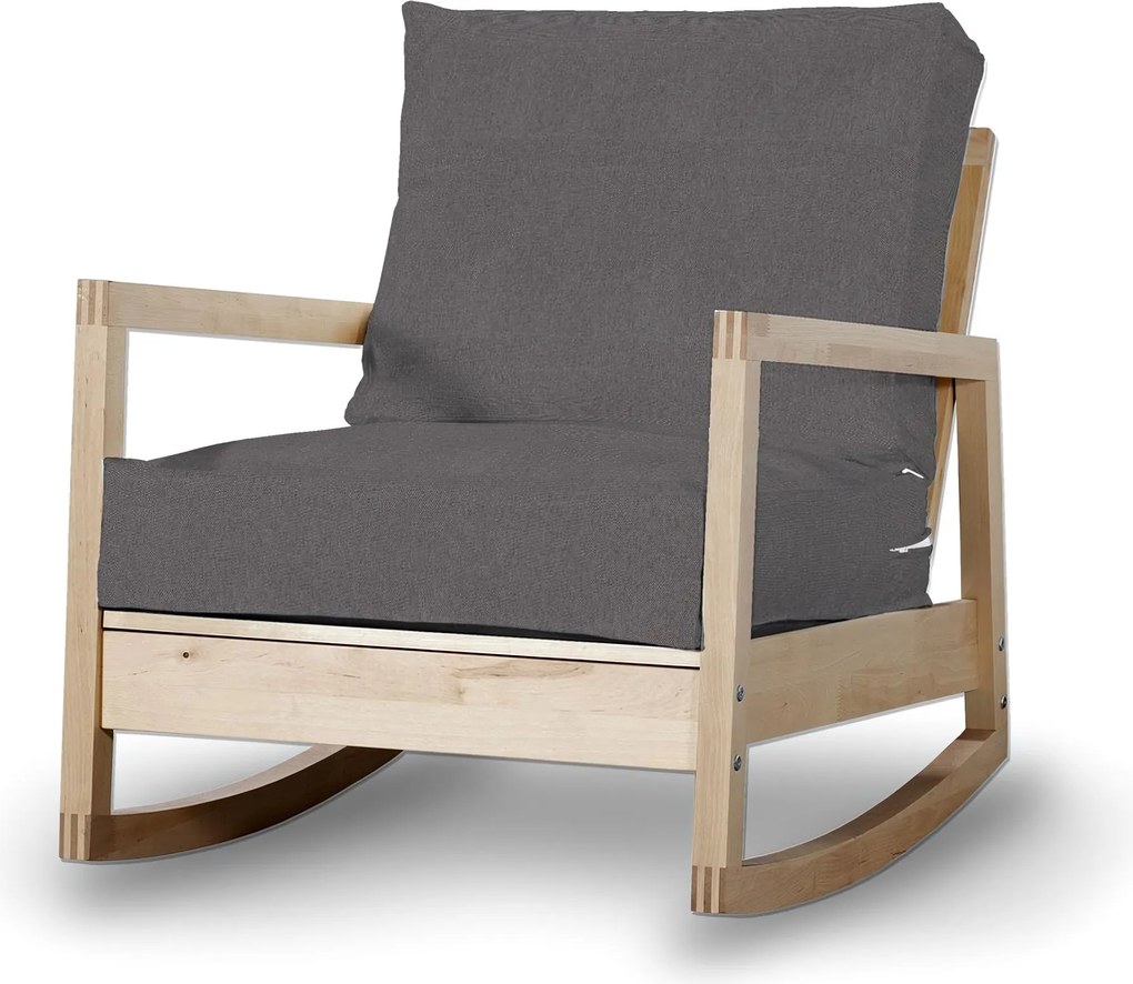 Potah na křeslo IKEA Lillberg barva šedá látka pletený vzor