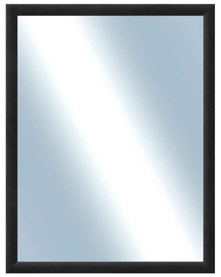 DANTIK - Zarámované zrcadlo - rozměr s rámem cca 70x90 cm z lišty LEDVINKA černá (1446)
