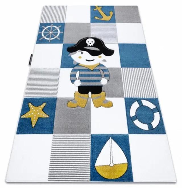 Dětský kusový koberec Malý pirát modrý 180x270cm