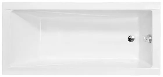 Besco Akrylátová obdélníková vana Modern Slim 140x70 (150,160,170x70, 180x80) Barva: Bílá, Rozměry (cm): 150x70