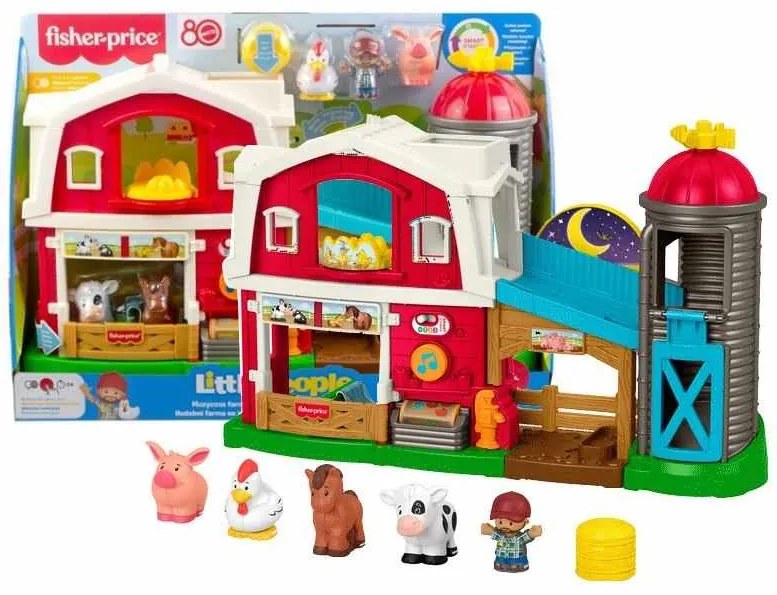 Mattel fisher-price little people hudební farma se zvířátky, jgx10