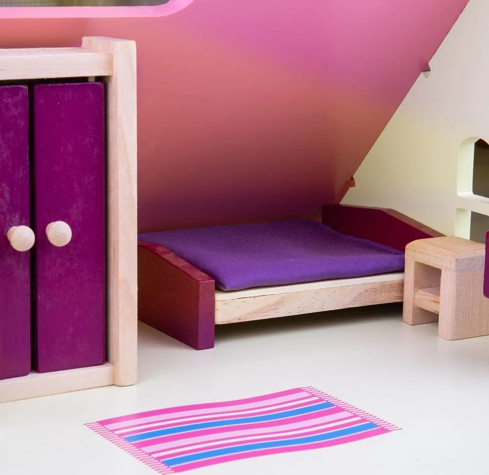 Bigjigs Toys Dřevěný nábytek do domečku pro panenky