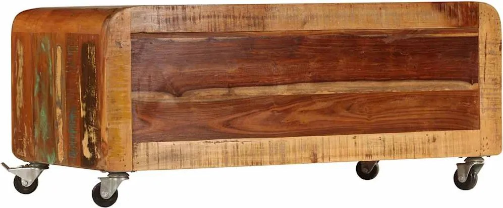 Konferenční stolek 85 x 55 x 40 cm masivní recyklované dřevo 247515