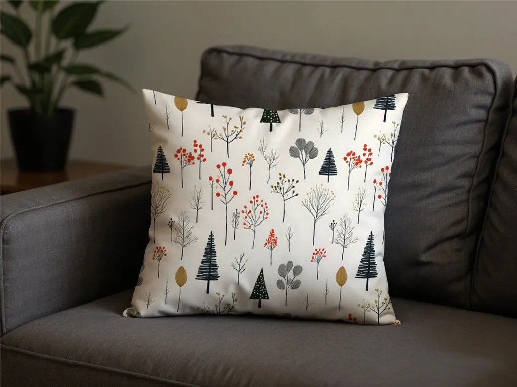 Povlak na polštář z mikrovlákna NORDIC NATURE 45x45 cm, barevný