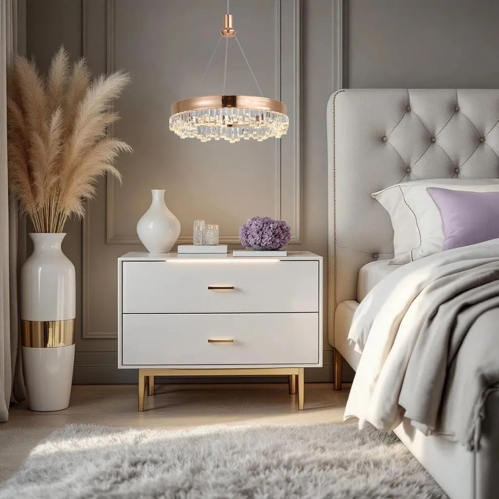 Toolight Závěsné LED osvětlení E52 LHJ097-CP zlaté