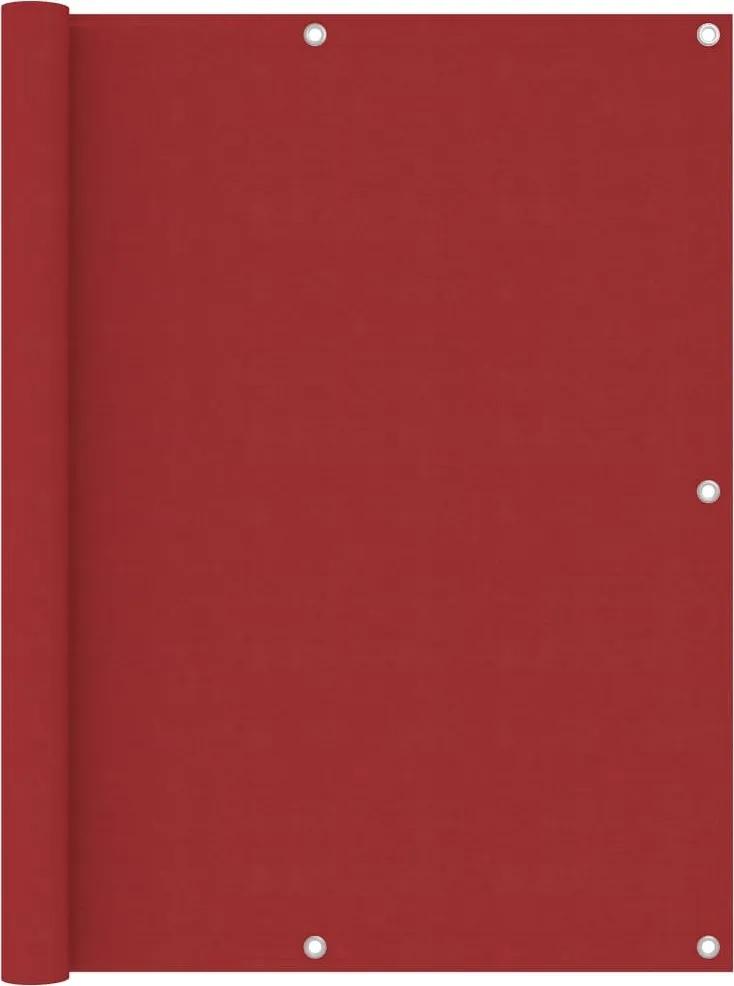 vidaXL Balkonová zástěna 120 x 500 cm 100% polyester oxford [134898] Barva: Červená