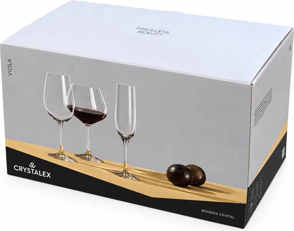 Crystalex Sklenice na víno Viola 570 ml 6 ks