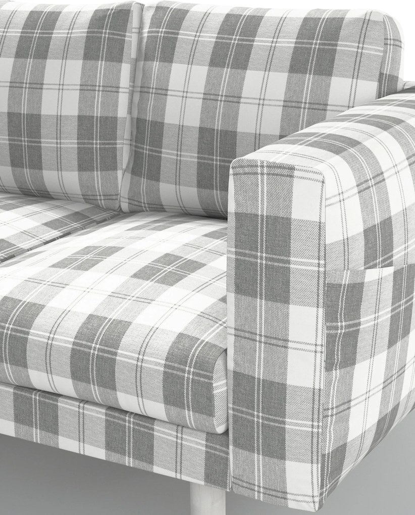 Potah na pohovku IKEA Norsborg 3-místná barva šedá látka pletený vzor, vzorované
