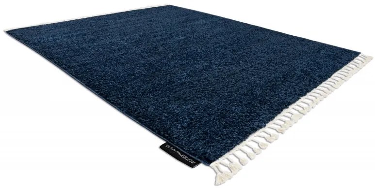 Dywany Łuszczów, Kusový koberec Berber 9000 navy, 160x220, modrá, obývací pokoj
