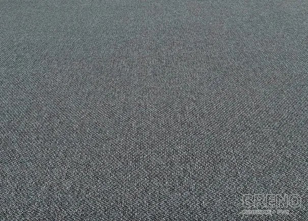 Breno Metrážový koberec BOSTON 77 tmavě šedý, šíře 400 cm, Šedá