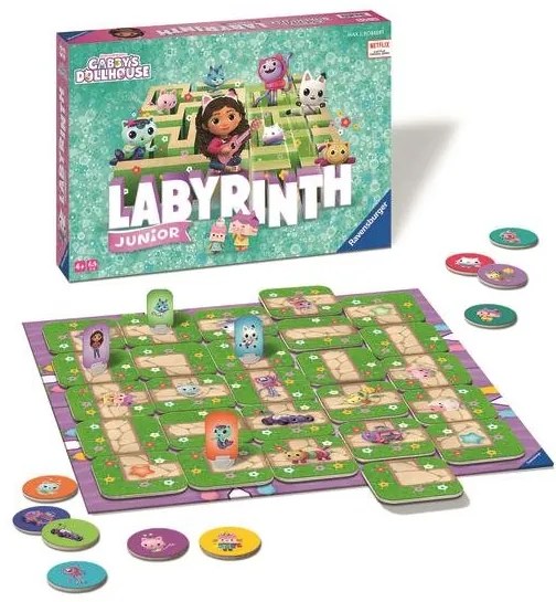 Společenská hra ravensburger 22686 labyrinth junior gabby's dollhouse