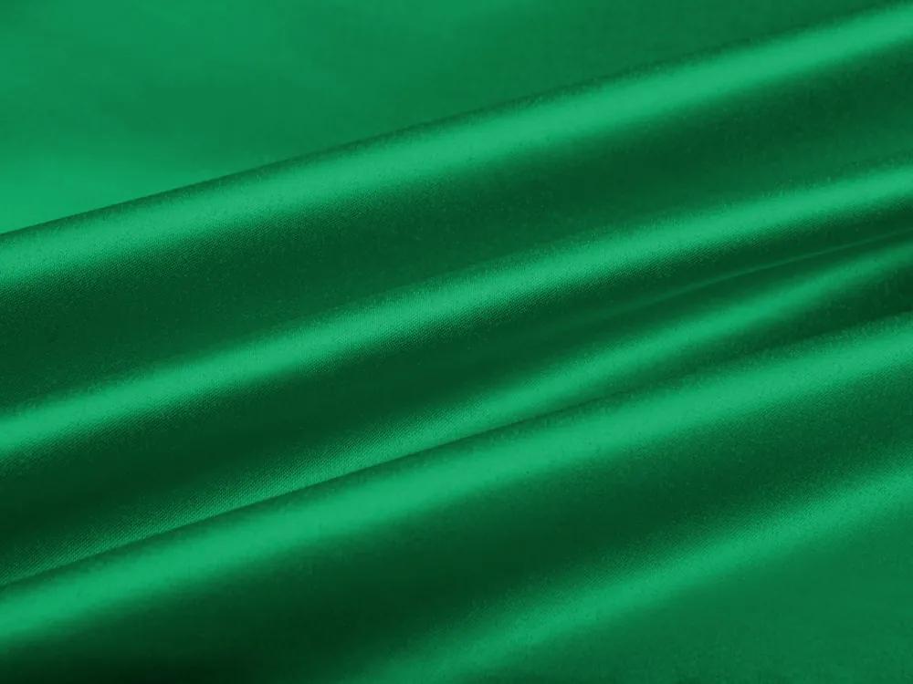 Biante Saténový běhoun na stůl polyesterový Satén LUX-028 Irská zelená 20x160 cm