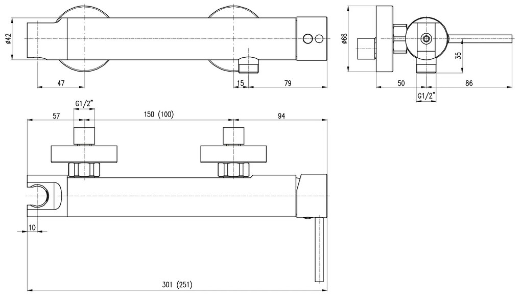 Slezák Rav Seina SE980.5 sprchová baterie nástěnná 150 mm