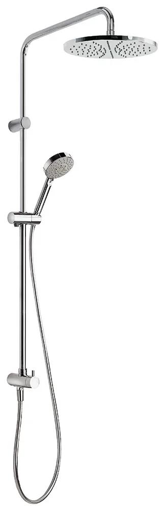 TRES  Sprchová tyč ECO-TERM Pevná sprcha O 225 mm. Flexi hadice SATIN. Ruční masážní sprc 06163505
