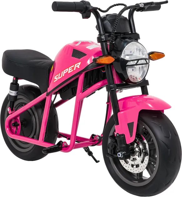 Elektrická motorka SUPERMOTO růžová