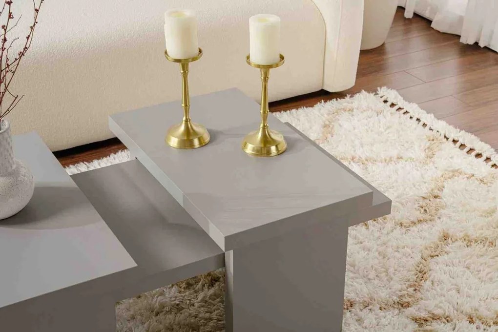 Designový konferenční stolek Xanthe 110 cm šedý
