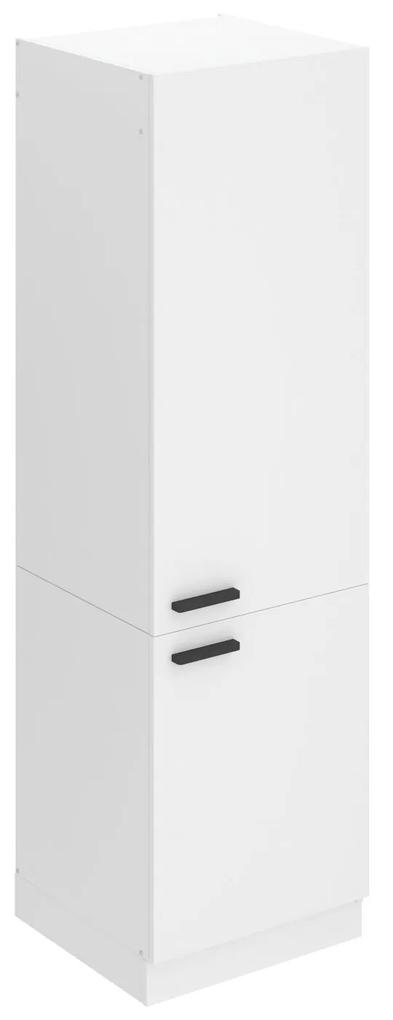 Vysoká kuchyňská skříňka Belini Premium Full Version na vestavnou lednici 60 cm bílý mat