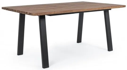 BIZZOTTO Zahradní jídelní stůl OSLO 160x90 cm s černými nohami 0806908