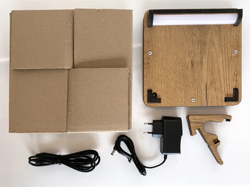 Li-Go "Ptáček" lampa 19x19 cm provedení povrchu: dub