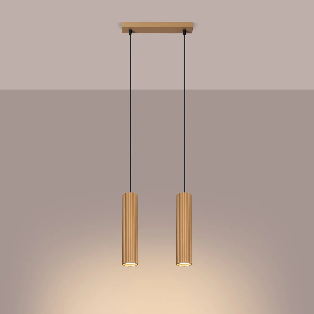 Sollux Lighting Závěsné svítidlo KARBON 2 zlaté