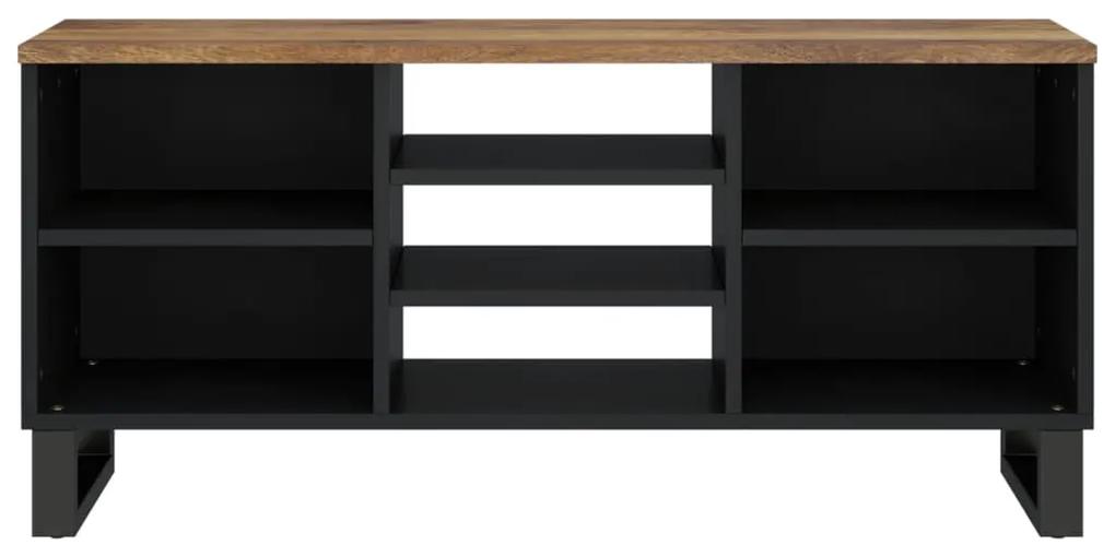 TV stolek 100 x 33 x 46 cm masivní mangovník a kompozitní dřevo - Default Title