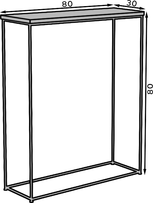 ADRK Furniture Konzole Milan ADRK-CT-MIL-G-WS